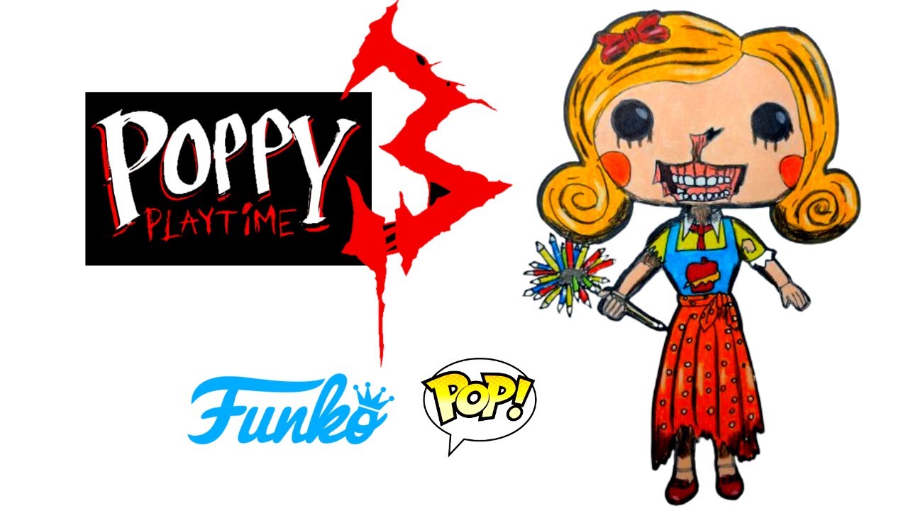 Cómo DIBUJAR a😱MISS DELIGHT FUNKO POP (Profesora) de POPPY PLAYTIME 3 ...