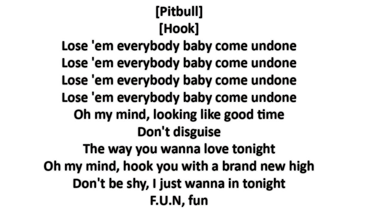 Pitbull (ft. Chris Brown) - Fun Lyrics - YouTube