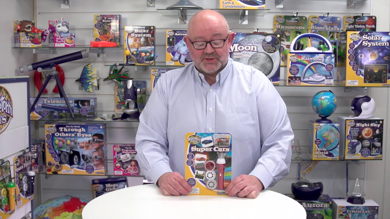 Brainstorm Toys Super Cars Torch & Projector - YouTube