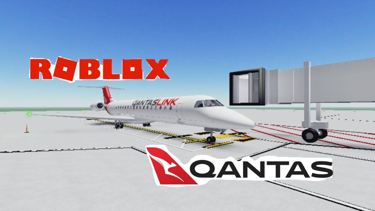 Roblox || plane QANTAS AIRWAYS - YouTube