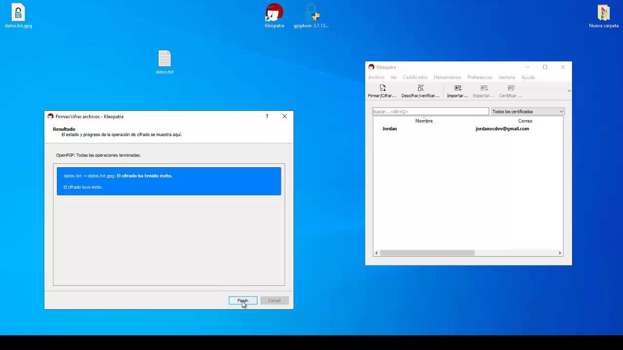 1. Gpg4win - Kleopatra - YouTube