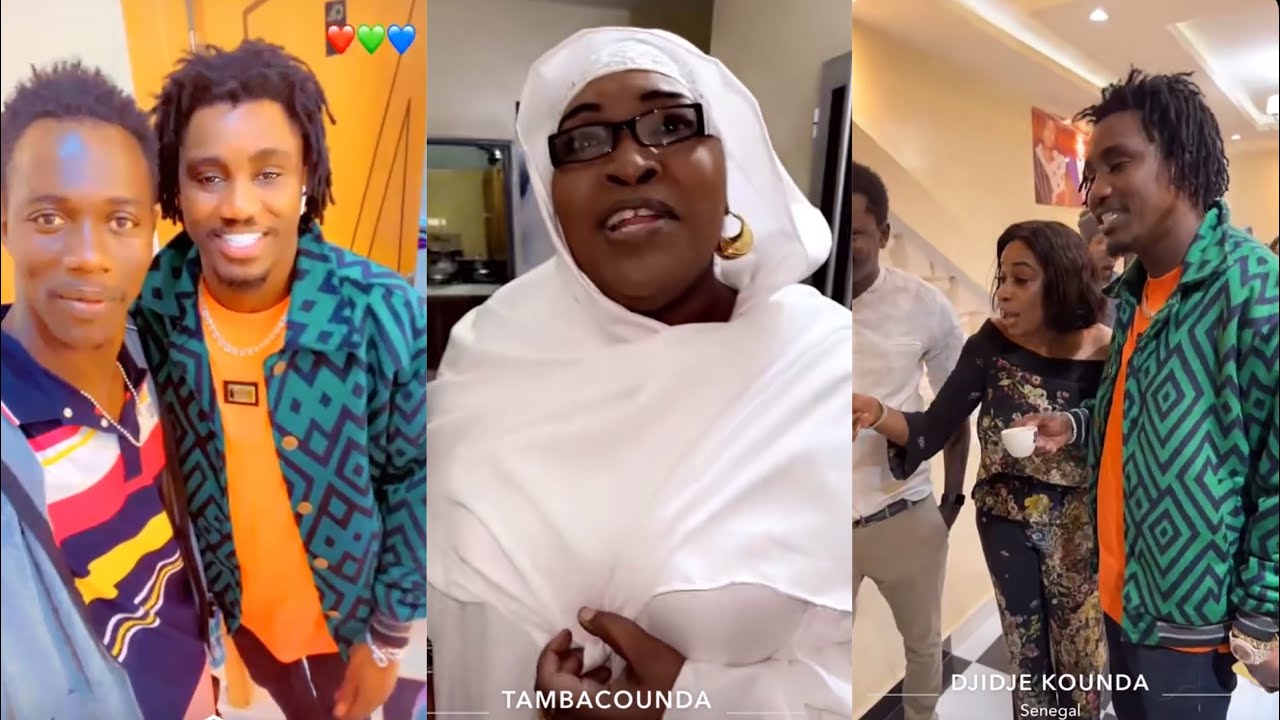 Wally Seck accompagné par Mia Guissé pour rendre visite ça Maman Ami ...