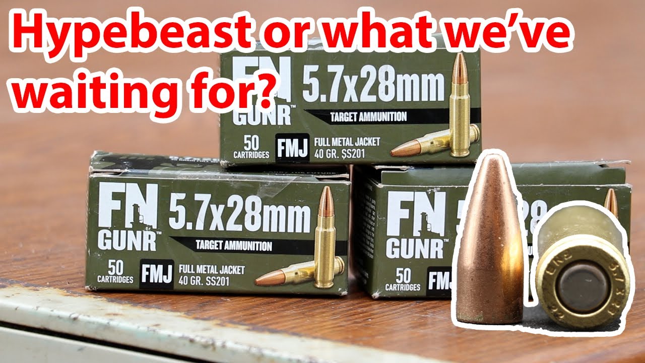 57x28mm, SS201, 40gr FMJ, FN GUNR - YouTube