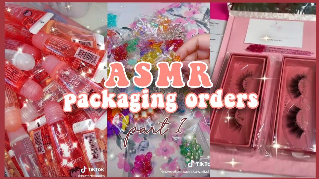 ASMR PACKAGING ORDERS 💜 TIKTOK COMPILATION / SATISFYING VIDEO || Part 1 ...