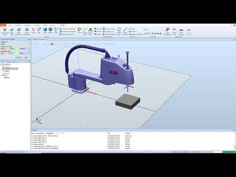 ABB Robotics Basic 1: Scara Robot sample pick and place very easy - YouTube