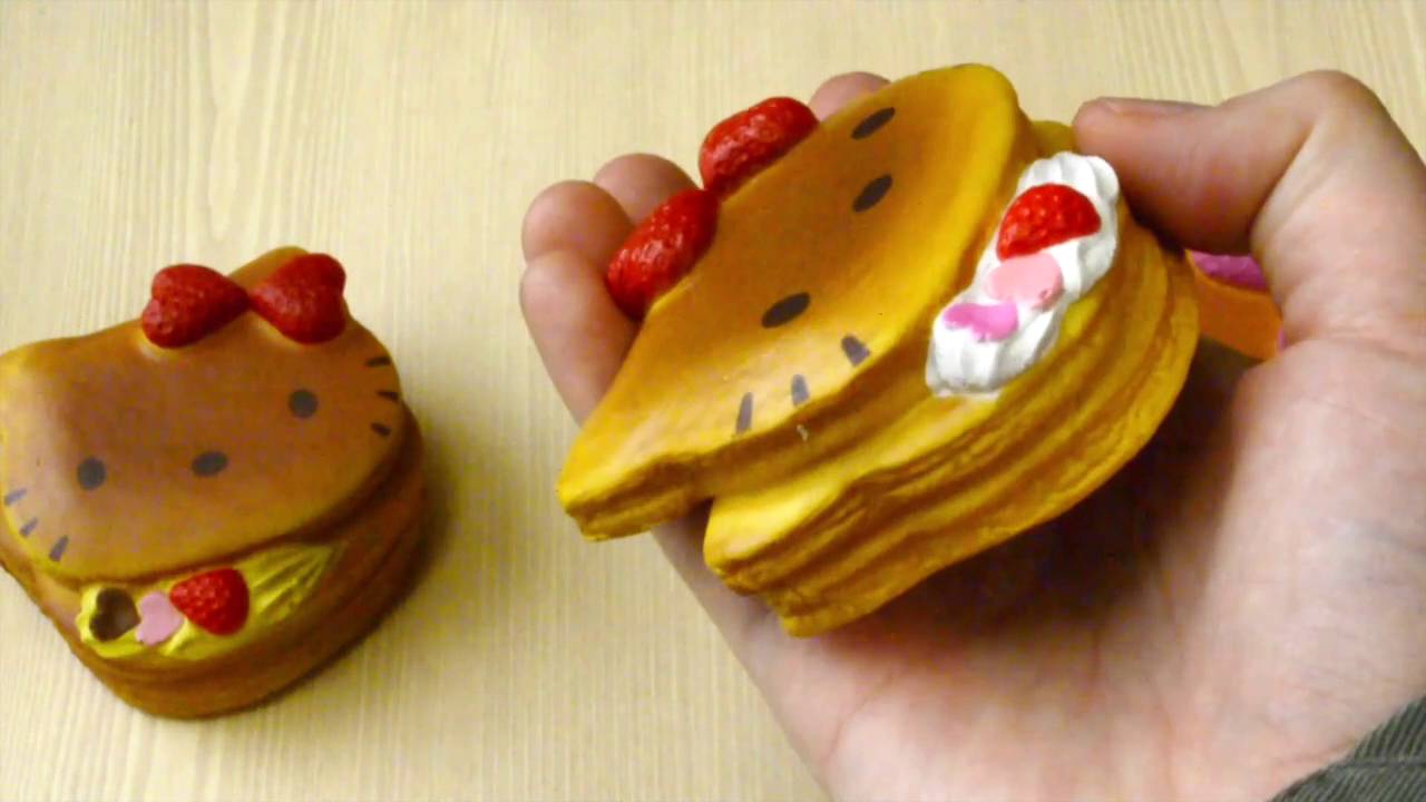 Sanrio Hello Kitty Pancake Squishy - YouTube