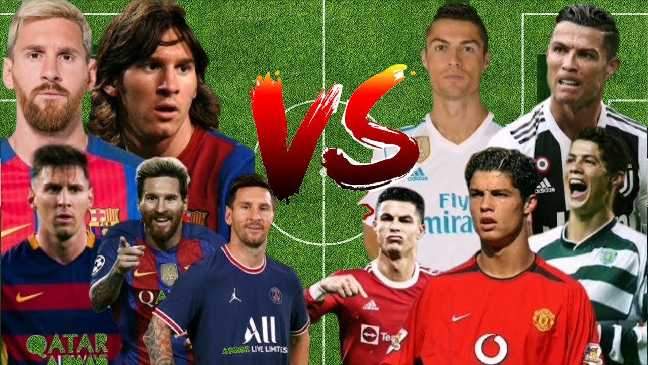 Messi (2005-2022) vs Ronaldo (2003-2022) - YouTube