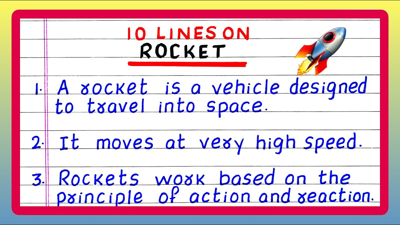 Few Lines on Rocket | 10 Lines on Rocket - YouTube