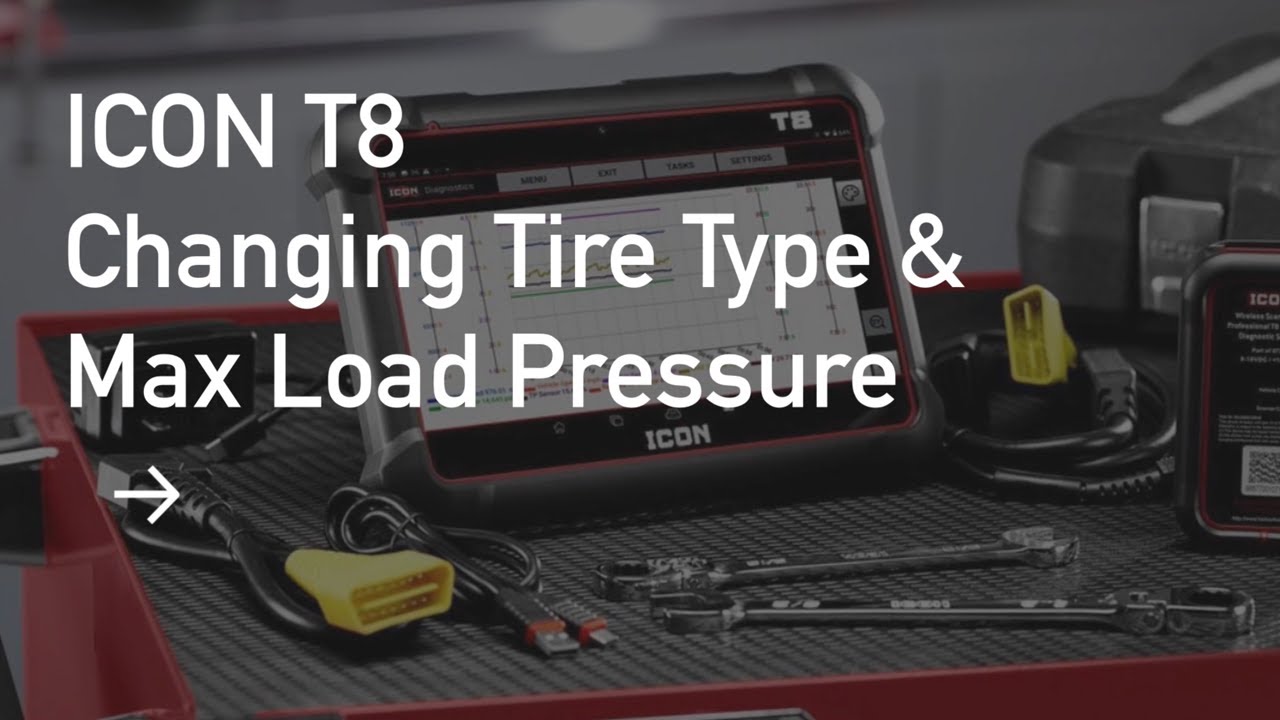 ICON T8 Changing Tire Type and Max Load Pressure - YouTube