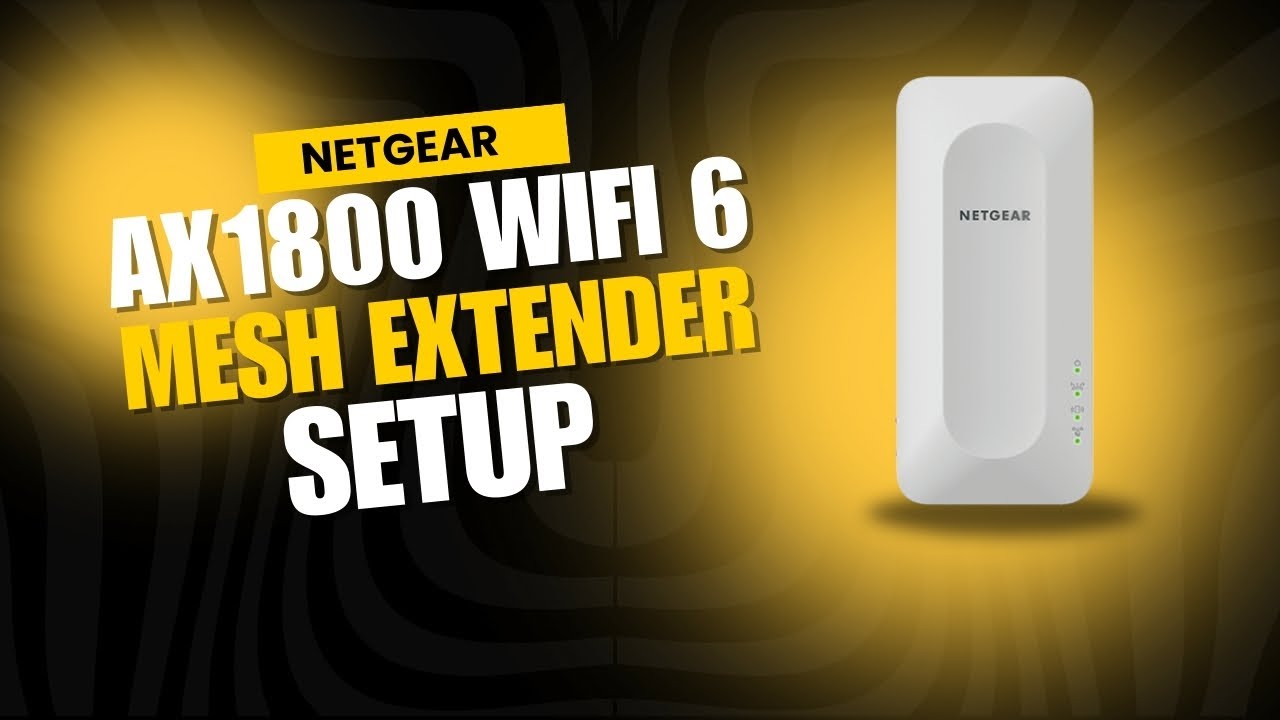NETGEAR AX1800 WiFi 6 Mesh Extender - YouTube