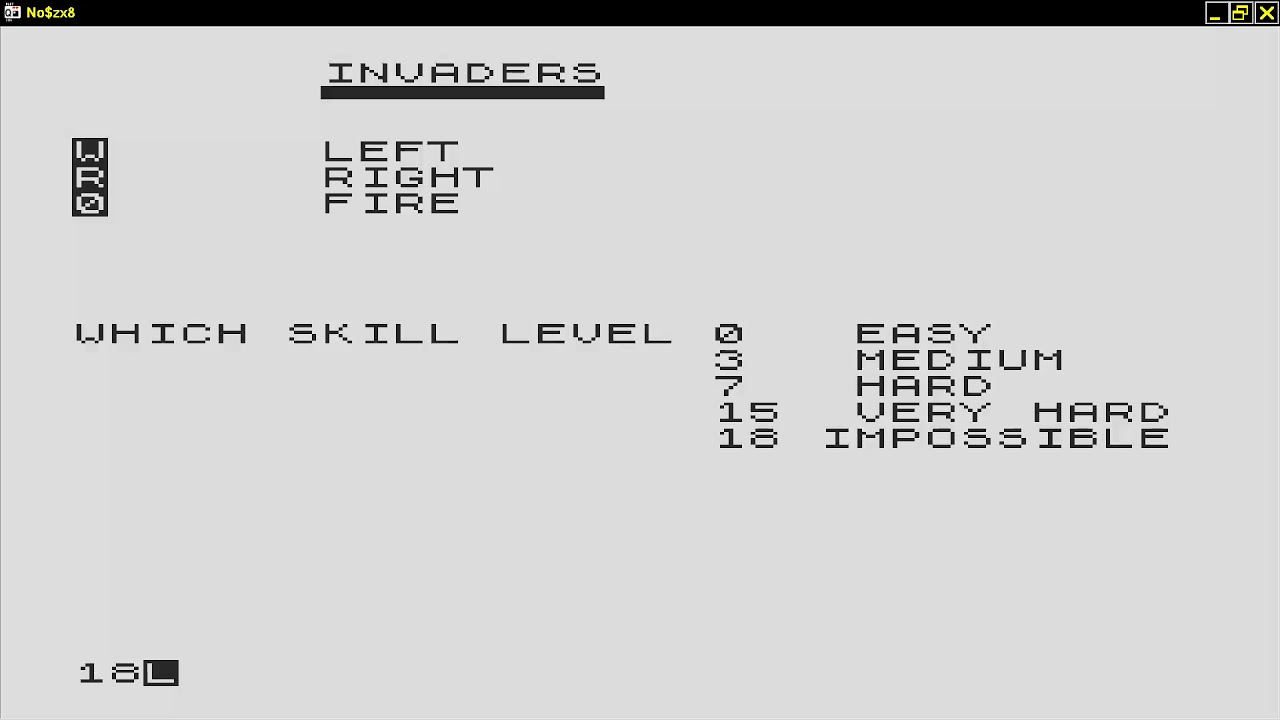 Little Invaders SPACE INVADERS CLONE 19xx SINCLAIR ZX80 ZX 80 ZX81 ZX ...