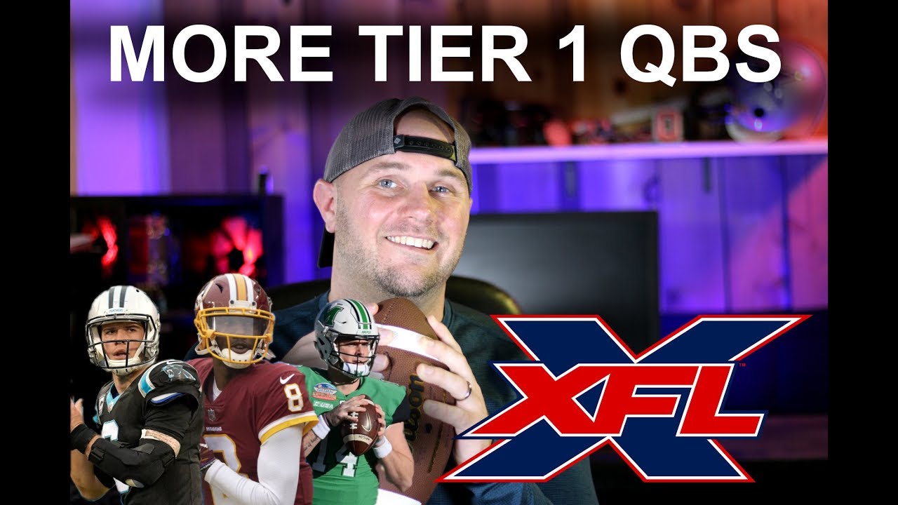 XFL NEWS : XFL TIER 1 Quarterbacks - 3 More XFL QBs ADDED! - YouTube