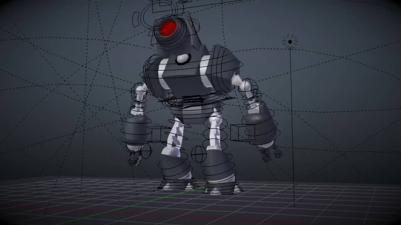 3D Animated Robot Test - YouTube