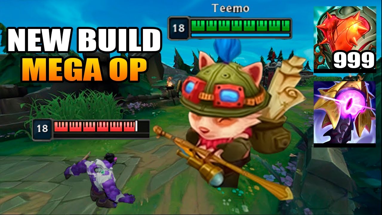 TEEMO MID BUILD MEGA TANK! LO MAS OP QUE HAS VISTO EN TU VIDA LITERAL ...