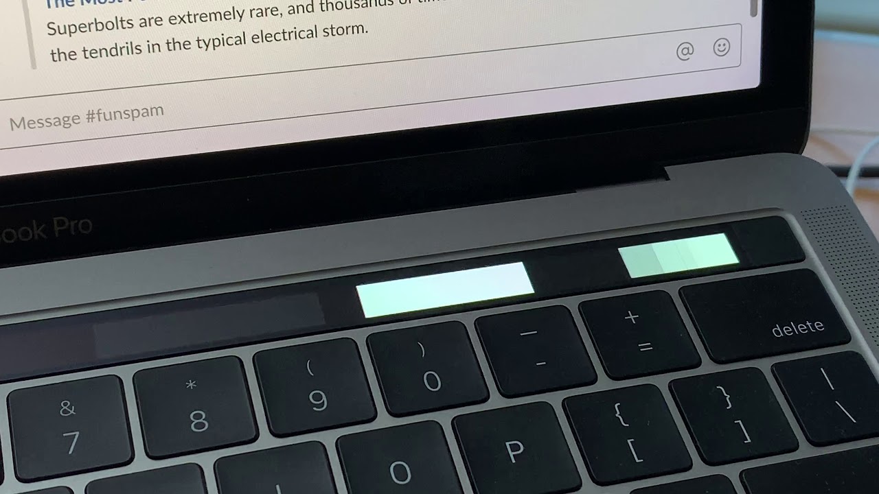 2017 MacBook Pro 13 touch bar strobe light - YouTube