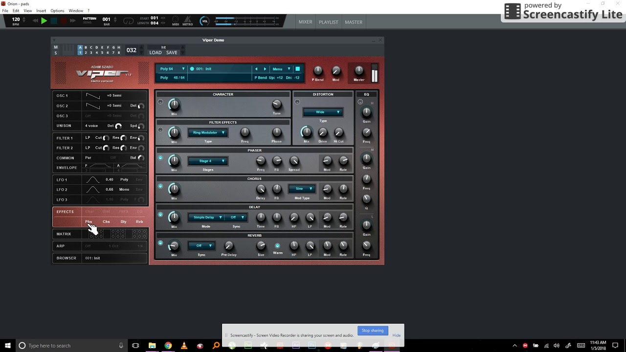 First 10 Minutes Sound Design with Adam Szabo's Viper Synthesizer ...