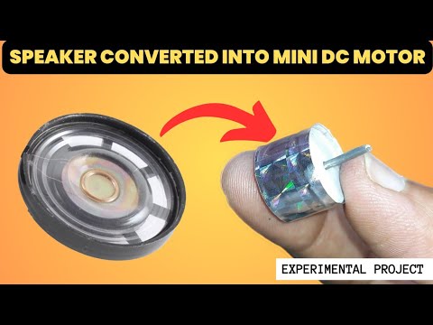 DIY: World's Smallest DC Motor from a Speaker | Experimental - YouTube