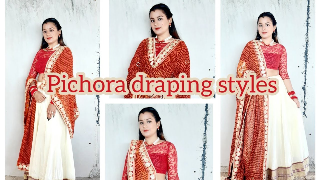 11 PICHORA DRAPING STYLES 卐 KUMAUNI CULTURE 卐 TRADITIONAL ODHNI - YouTube