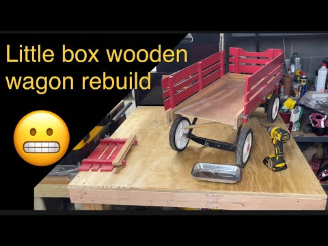 Little box wooden wagon brought back to life! - YouTube