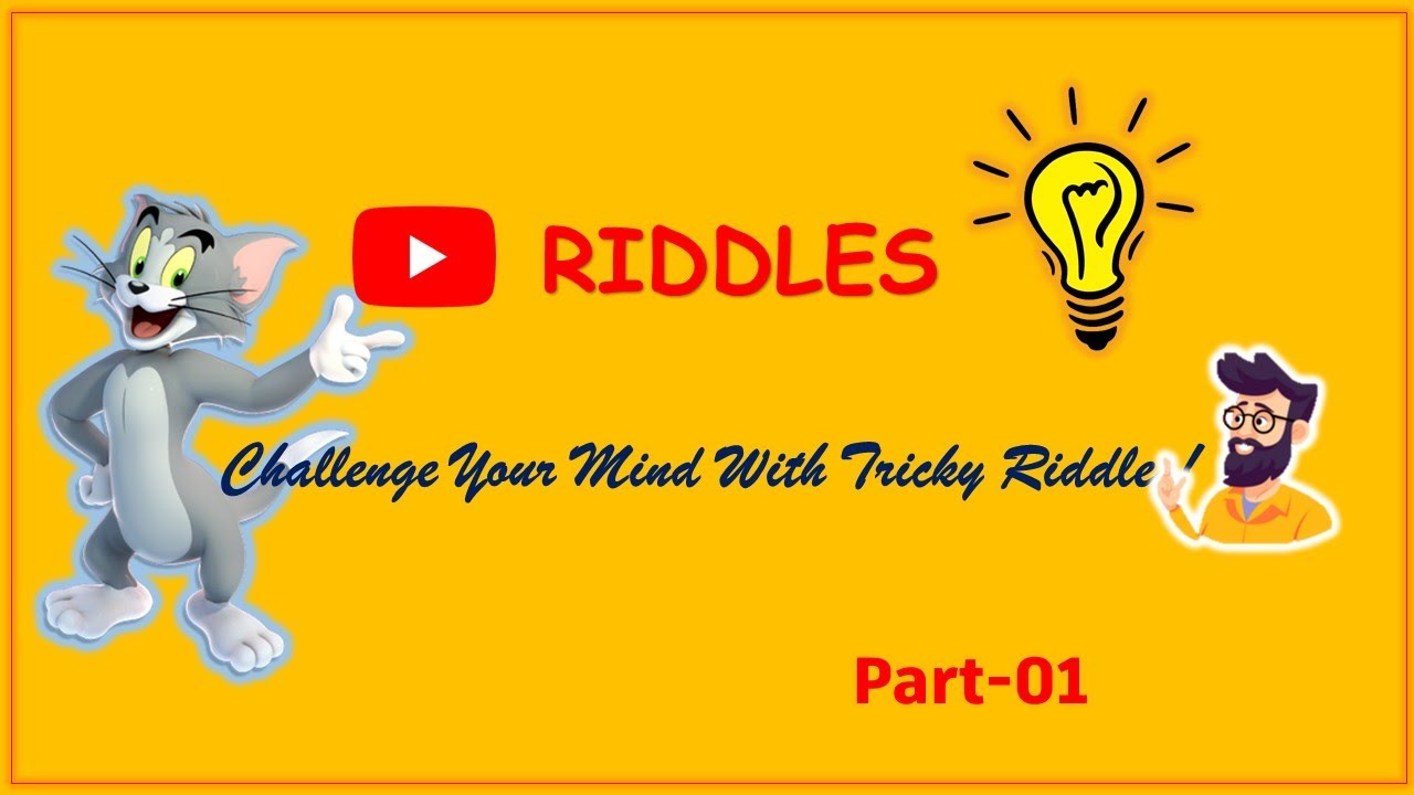 TRICKY RIDDLES PART 01 | ONLY A GENIUS CAN SOLVE THESE RIDDLES #QUIZ # ...