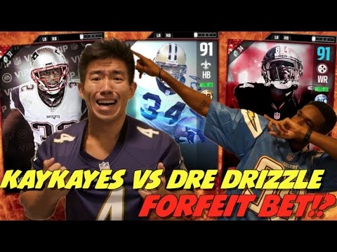 KAY VS DRE DRIZZLE! EMBARASSING FORFEIT! MADDEN ULTIMATE TEAM 17 - YouTube