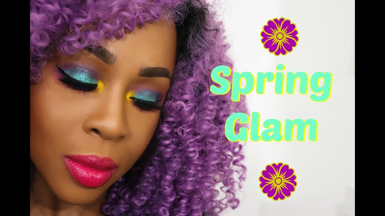 Bright and Colorful Spring Makeup Tutorial - YouTube