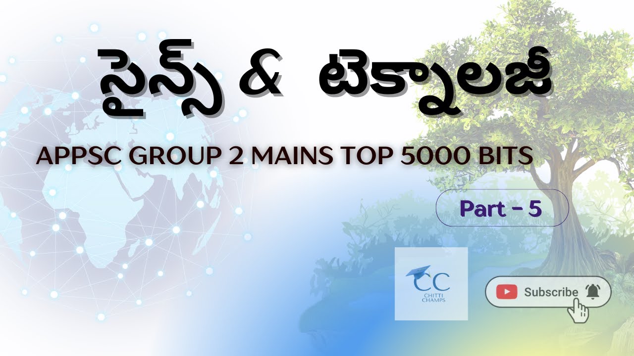 SCIENCE & TECHNOLOGY TOP 1000 BITS PART - 5 | APPSC GROUP 2 MAINS | AP ...