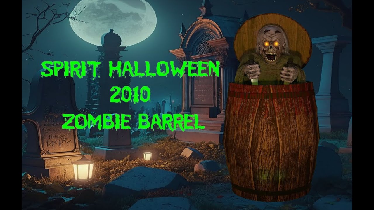 Spirit Halloween 2010 zombie Barrel - YouTube