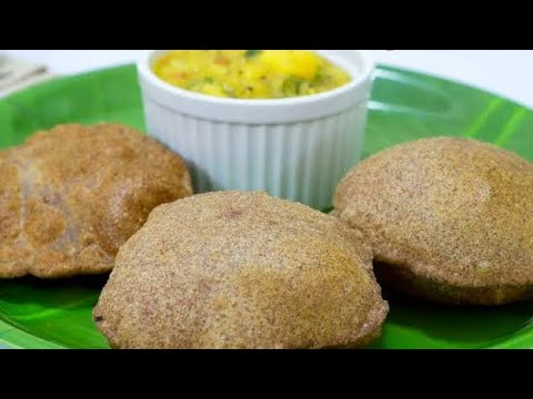 Kambu poori in tamil | Healthy breakfast recipe | Pearl millet recipe ...