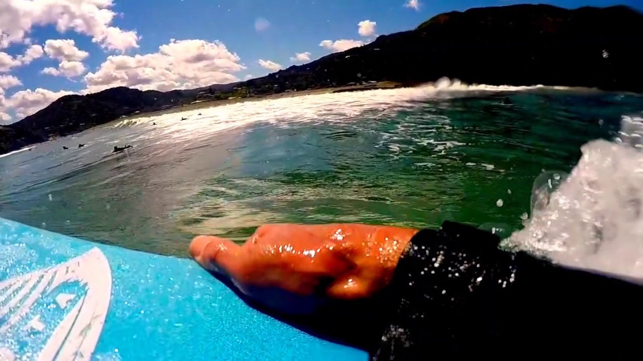 Piha bodyboarding GoPro trial - YouTube