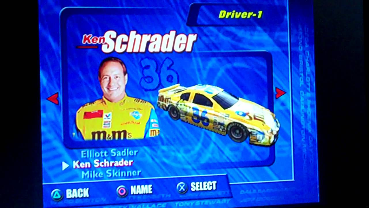 NASCAR Heat PS2 All Drivers/Cars - YouTube