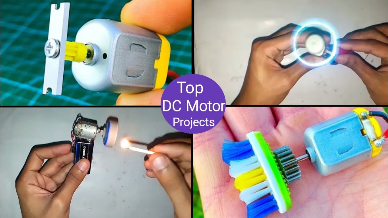 4 Amazing DC Motor Projects - YouTube