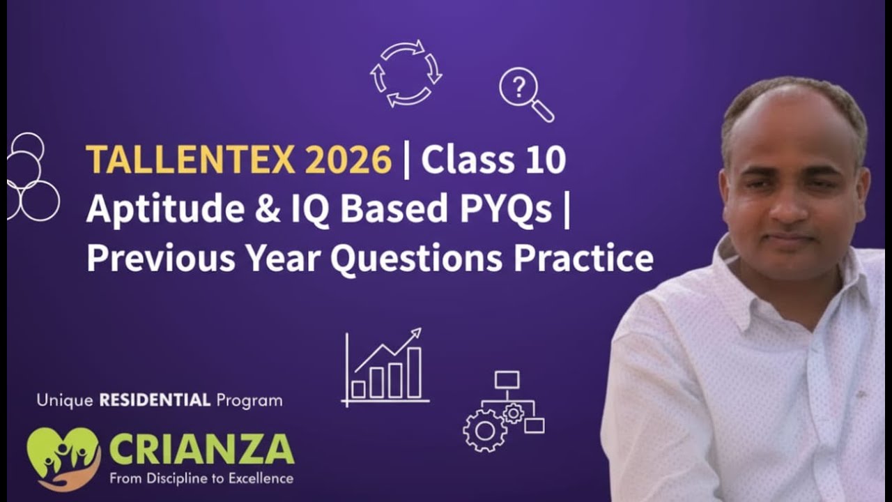 TALLENTEX 2026 | Class 10 Aptitude & IQ Based PYQs | Previous Year ...