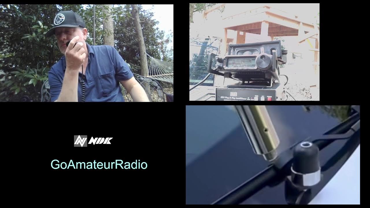 outdoor ham radio setup with Doublet, Yaesu Ft-891 - YouTube
