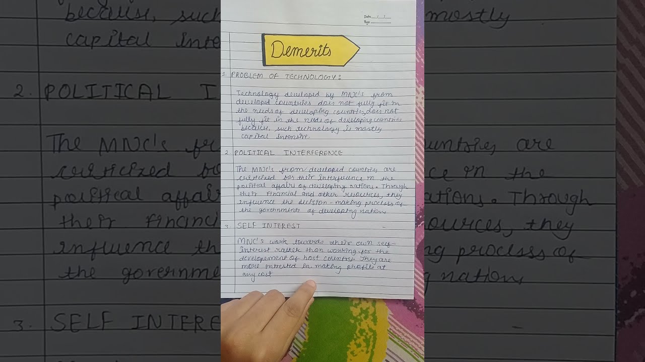 class 11 business studies project on multi-national company(mnc) - YouTube