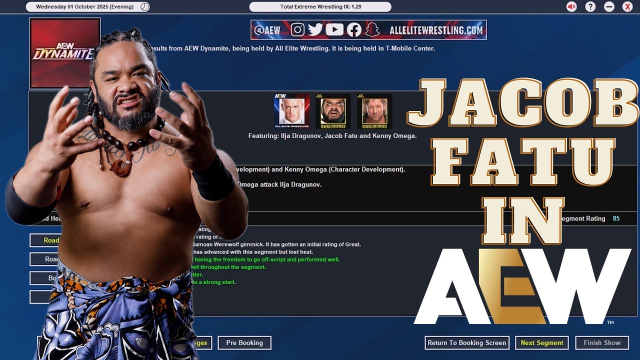 TEW Series - AEW Draft Episode 74: Jacob Fatu debuts on Dynamite! - YouTube