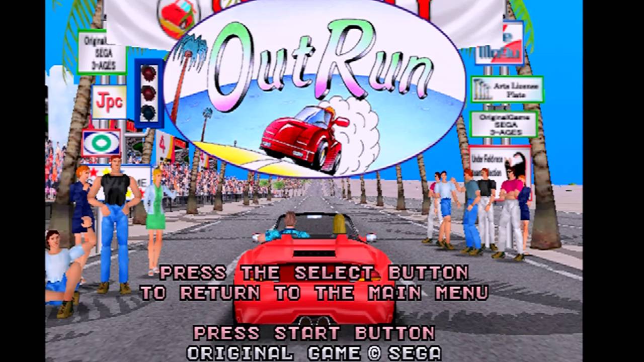 Out Run (PS2)[Sega Classics Collection] - YouTube