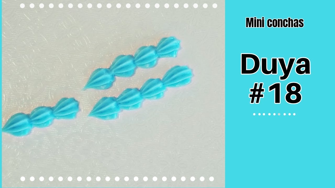 Duya # 18 aprende a hacer mini conchas( principiante/ intermedio) - YouTube