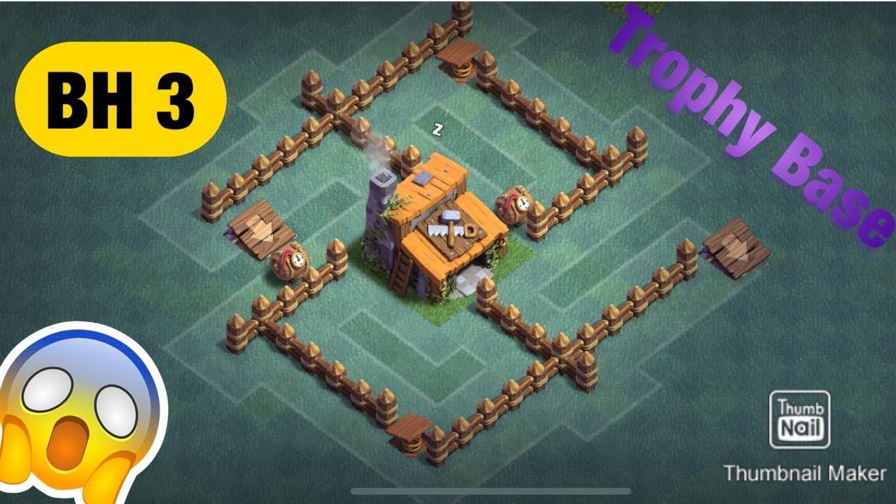 BEST BUILDER HALL 3 Base 2020 | NEW Clash of Clans BH3 Trophy Base ...