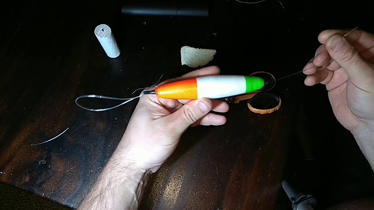 Garfish Piper Ballyhoo float fishing method - YouTube