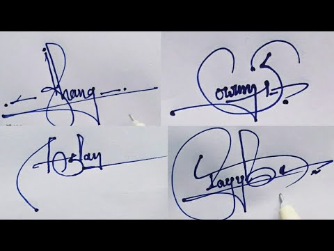 How to write a beautiful signature | autograph sign | calligraphy # ...
