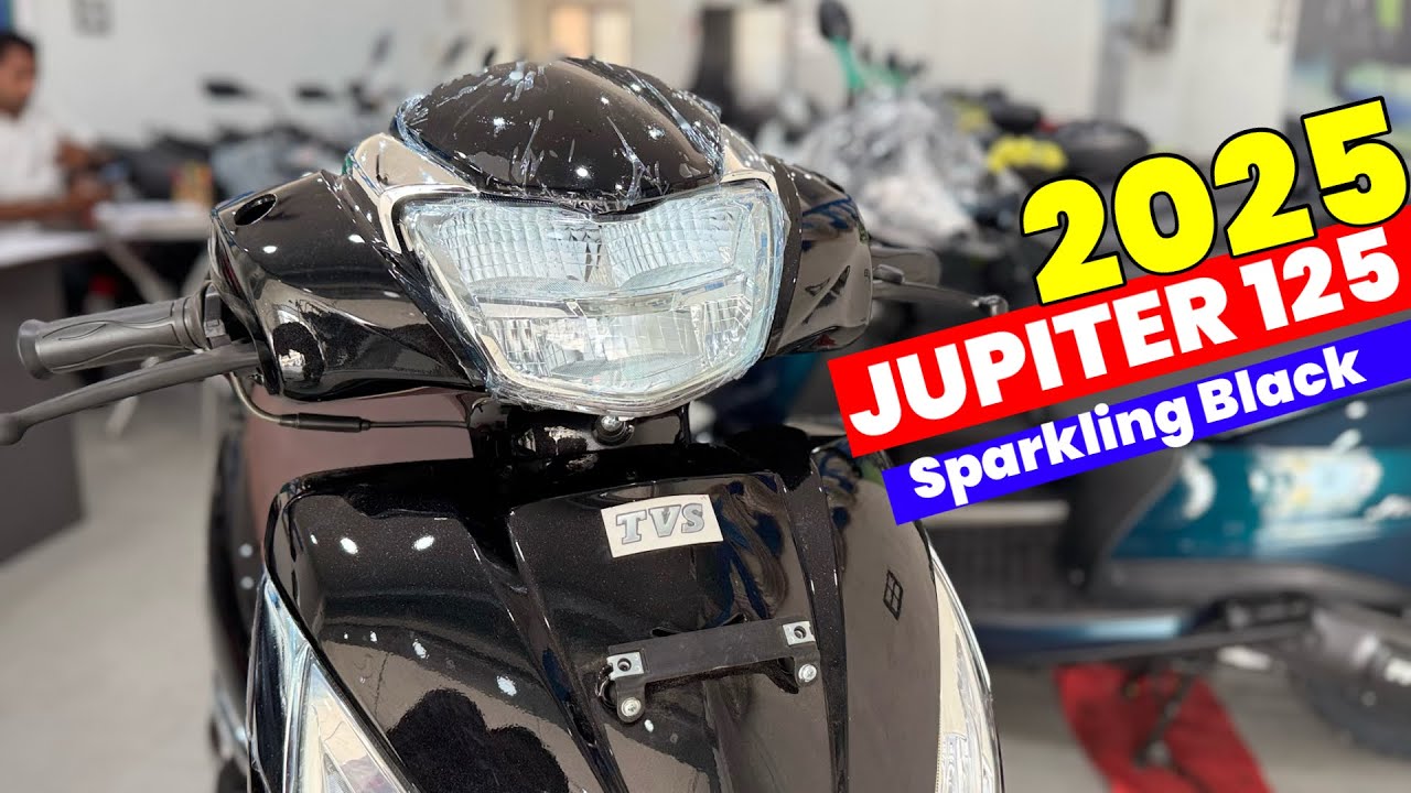 2025 TVS Jupiter 125 Sparkling Black New Colour Detailed Review - YouTube
