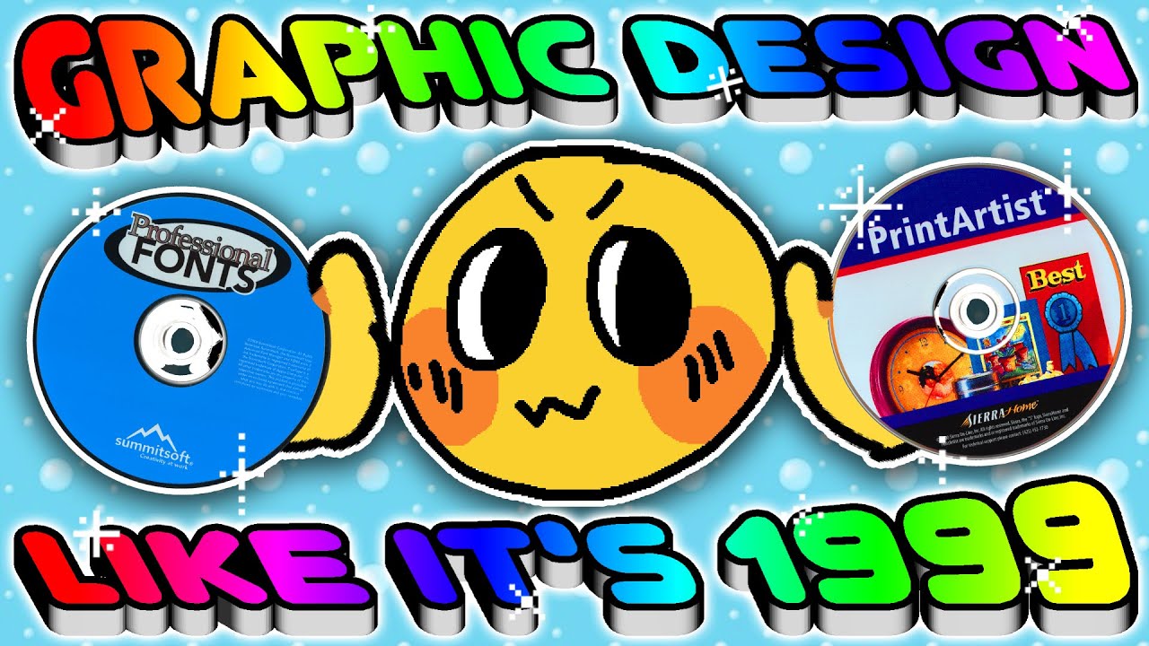 using weird y2k CD-ROM software to design merch - YouTube