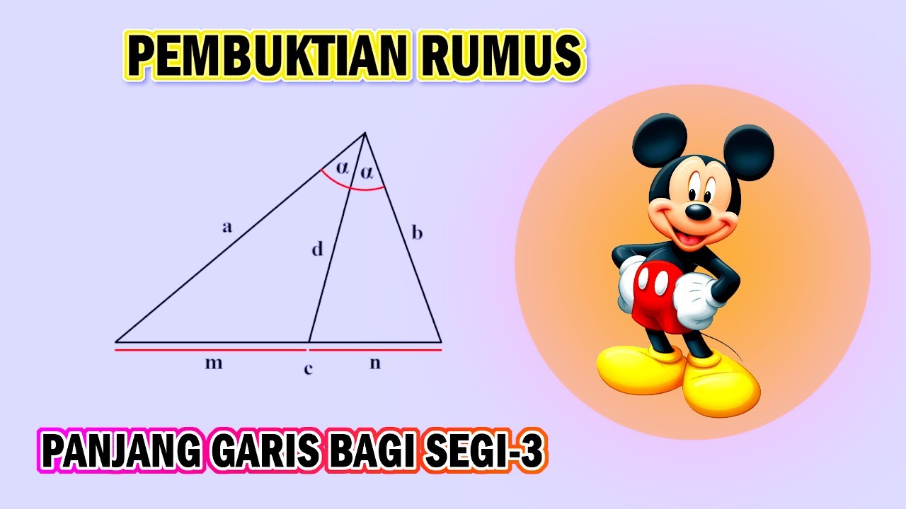 PEMBUKTIAN RUMUS PANJANG GARIS BAGI SEGI-3 - YouTube