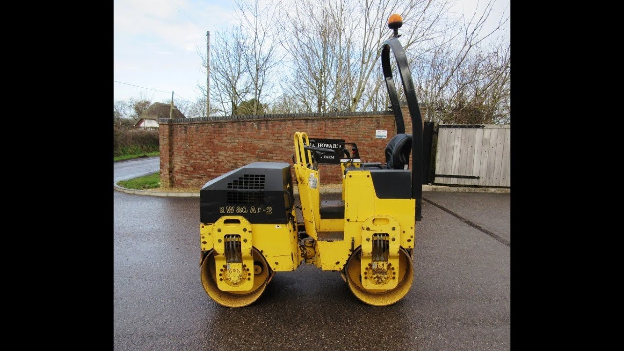BOMAG BW 80 AD 2 VIBRATING ROLLER - YouTube