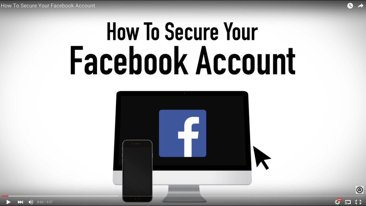 How To Secure Your Facebook Account Youtube