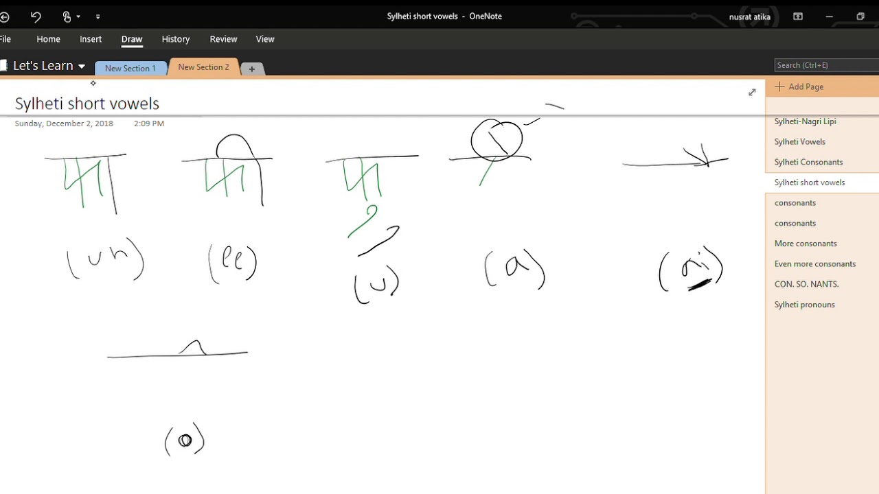 Learn Sylheti language: Syloti-Nagri Vowel marks - YouTube