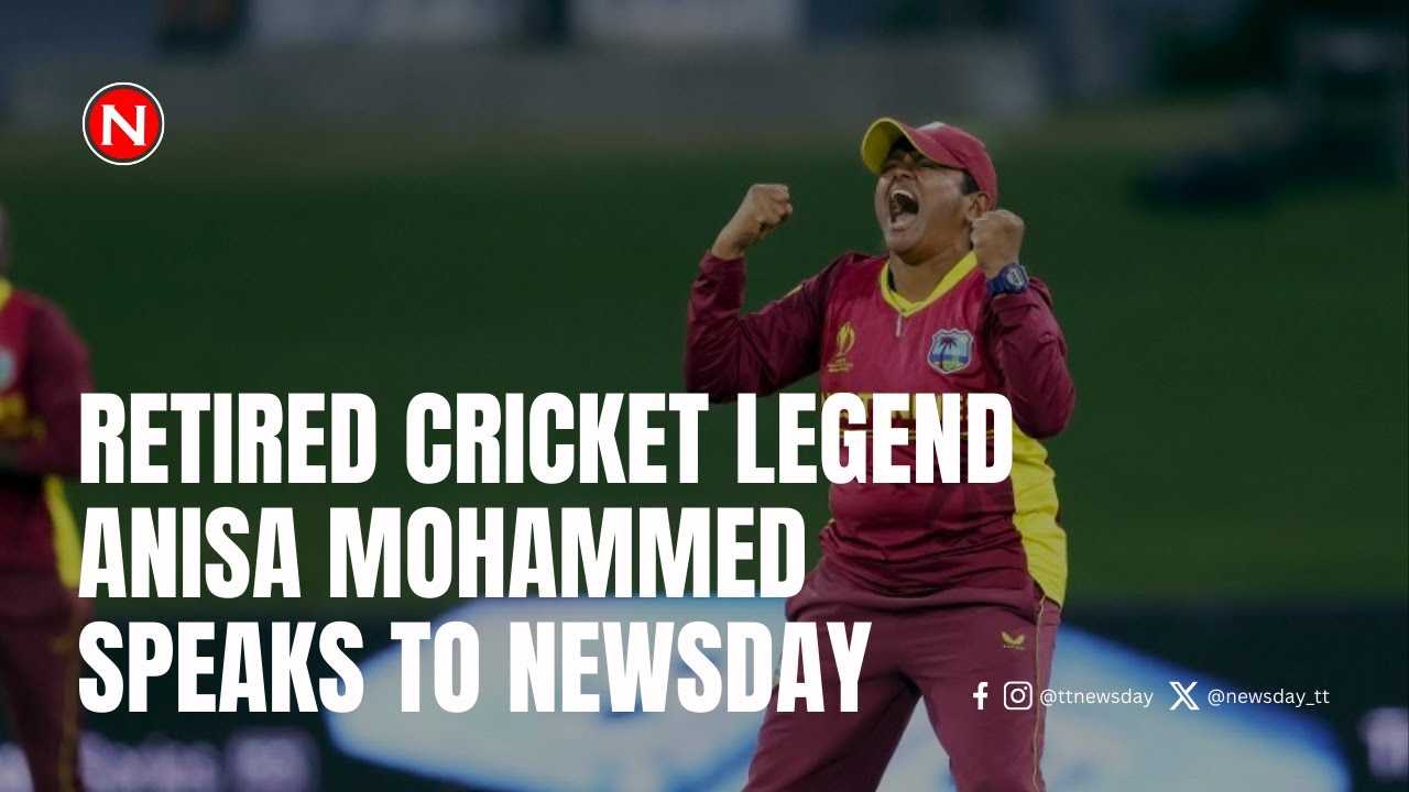 Retired cricket legend Anisa Mohammed speaks - YouTube