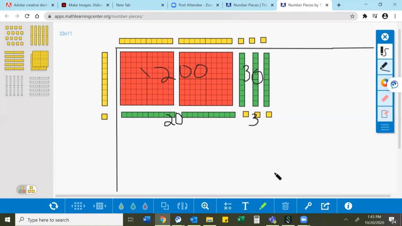 Area Model Manipulative - YouTube