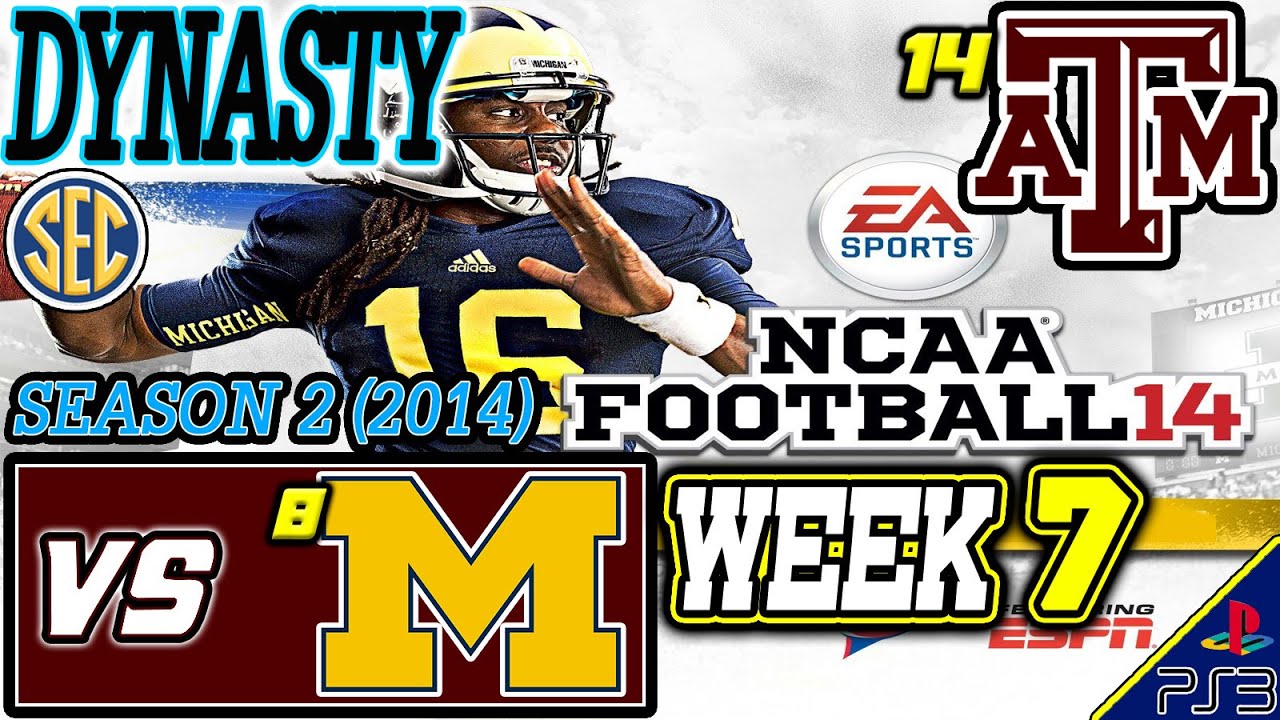 NCAA Football 14 | DYNASTY | S2 | 2014 | WEEK 7 | vs #8 Michigan ...